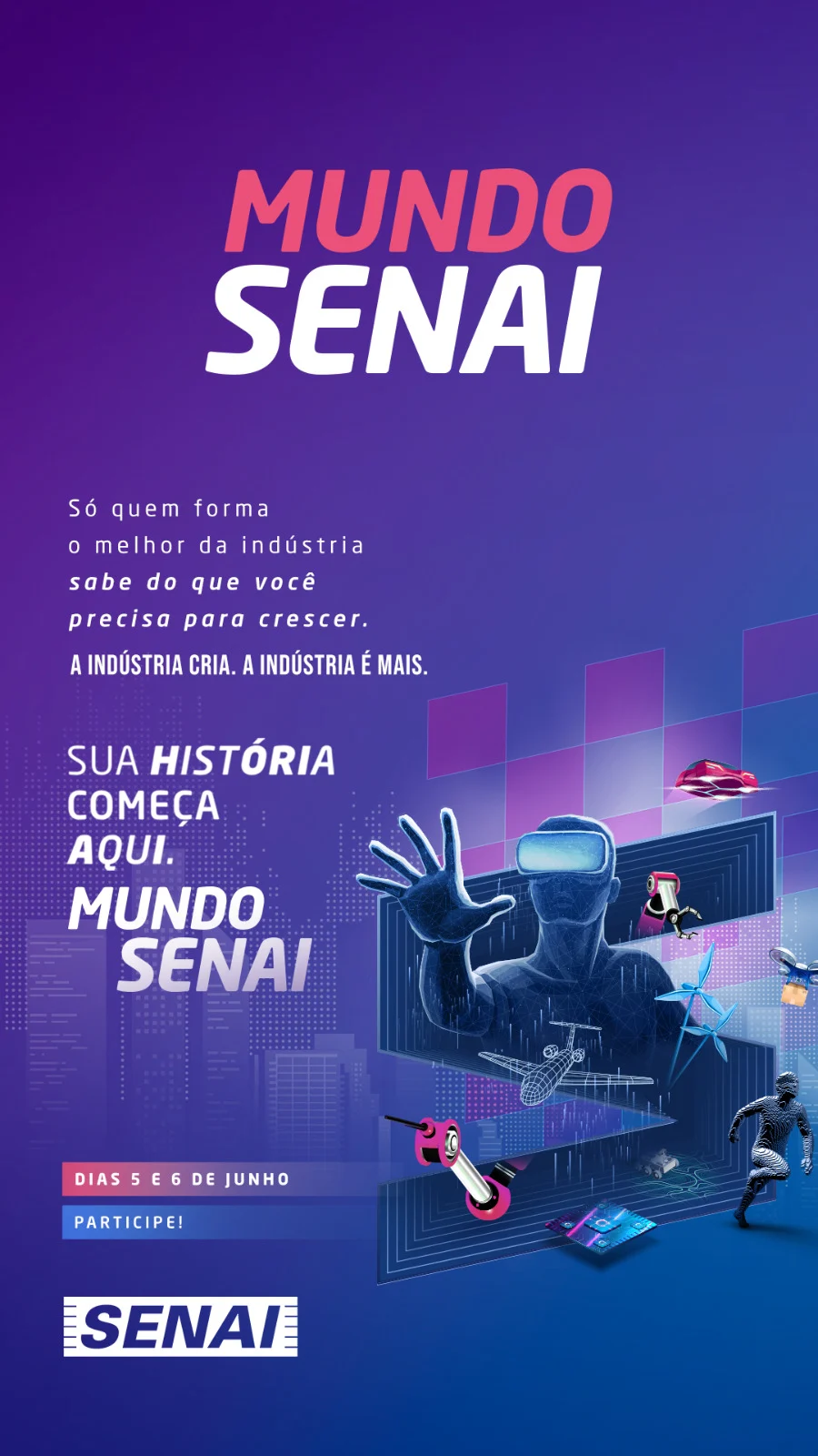Mundo Senai acontece dias 5 e 6 de junho em Luzerna, e nas demais unidades do Senai. – Luzerna ...